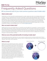 Morley Capital Management :: What is stable value